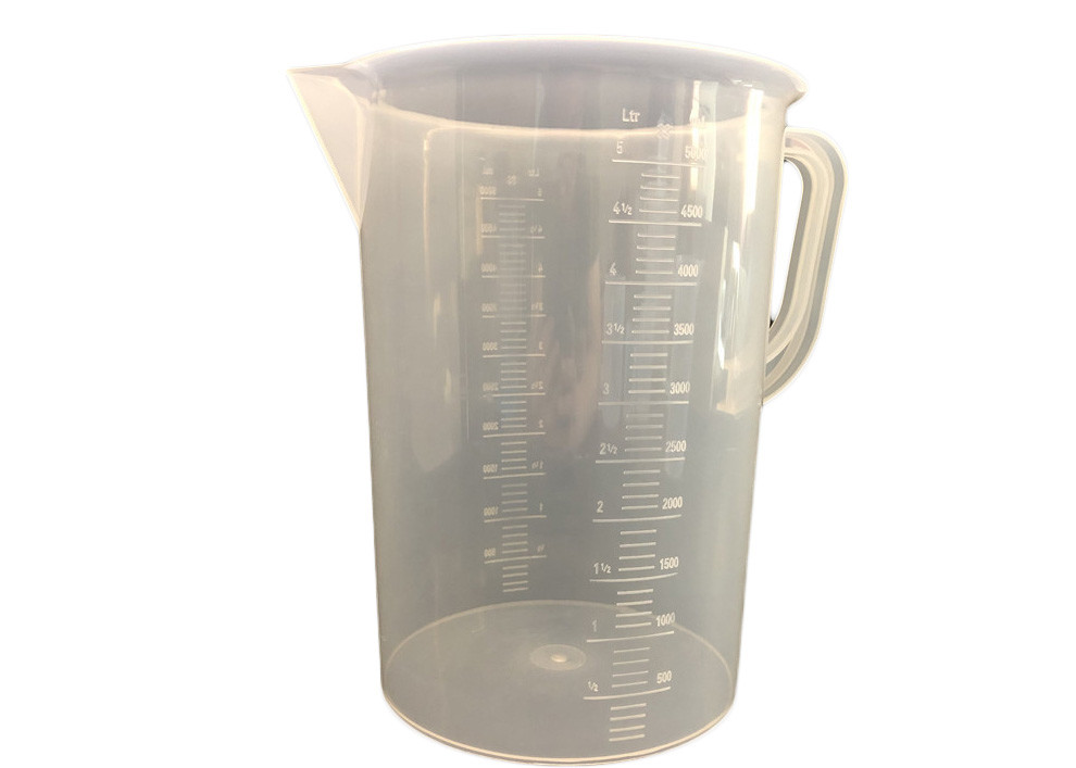 Verre doseur médical 5000ml plastique jetable PP transparent